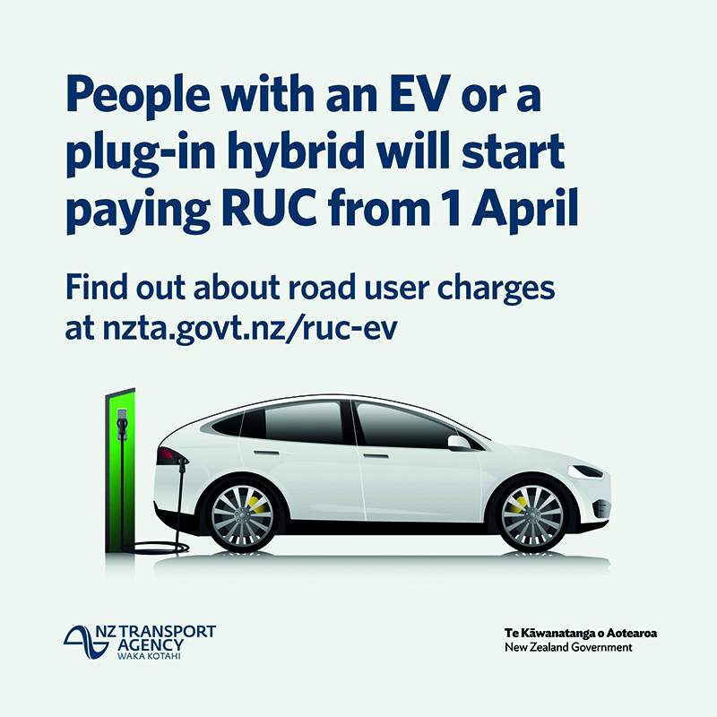 Remember RUCs now apply for EVs | New Zealand Company Vehicle
