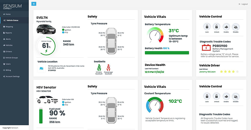 Sensium demystifies data from your EV | New Zealand Company Vehicle